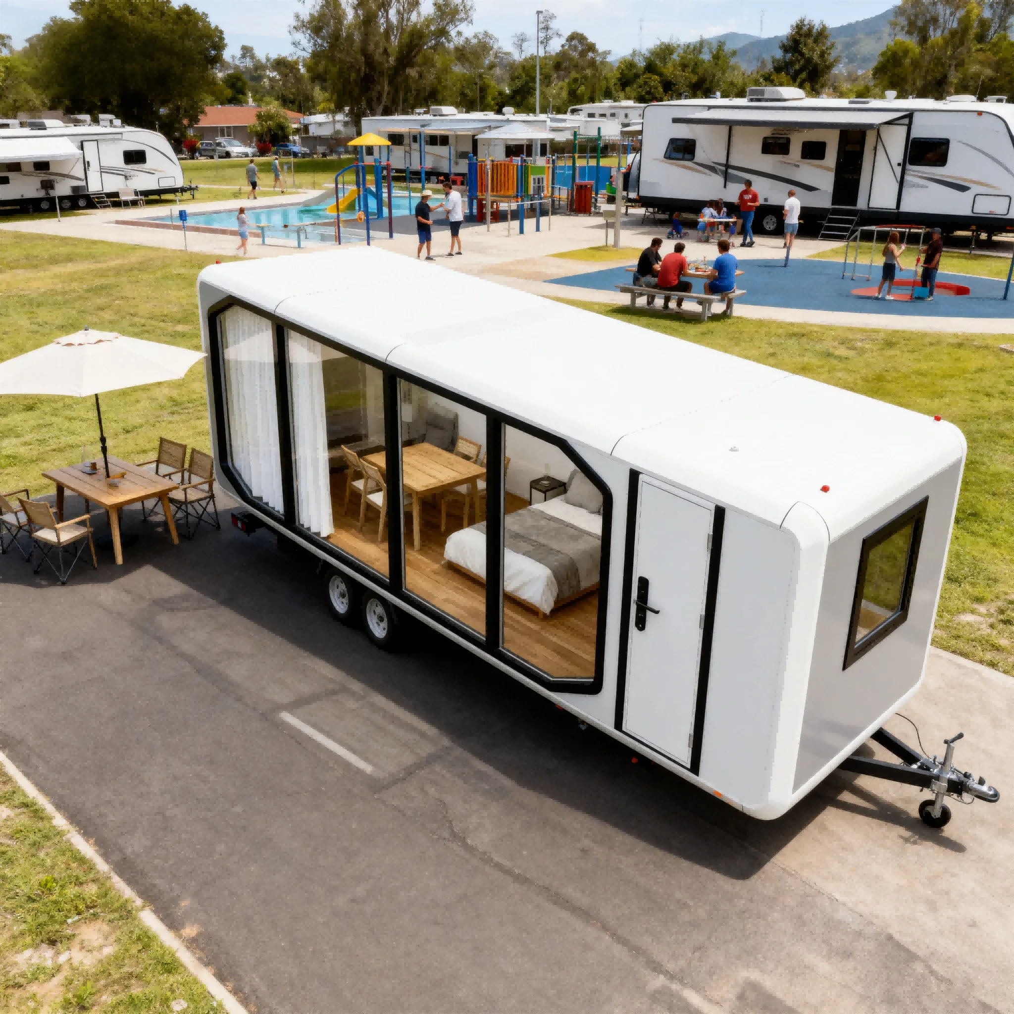 Vestael Prefab caravan/ tiny house T1-length18.37 ft - Vestael Modular ...